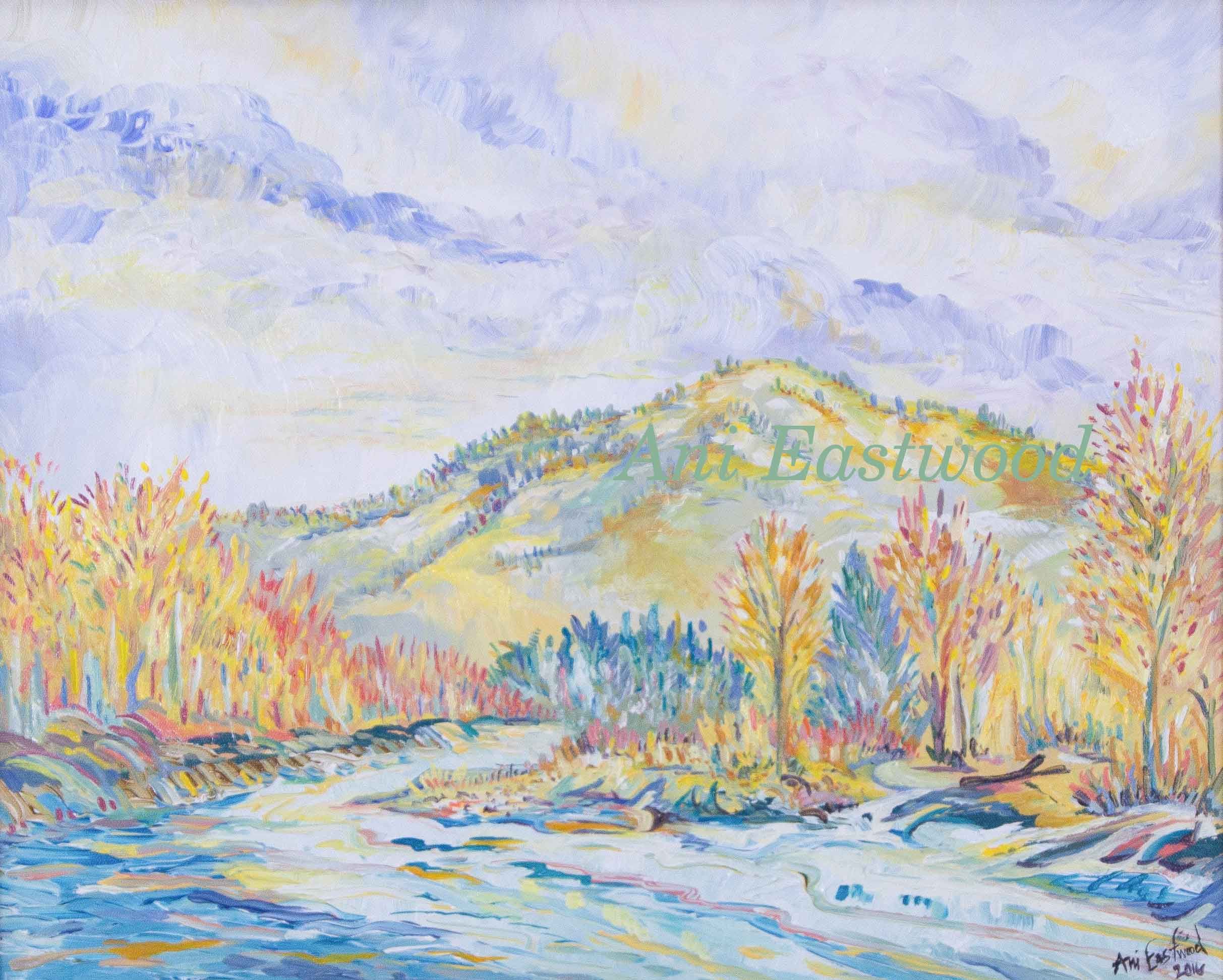 Montana Painting, Bitterroot River Painting, Blackfoot River - Ani ...