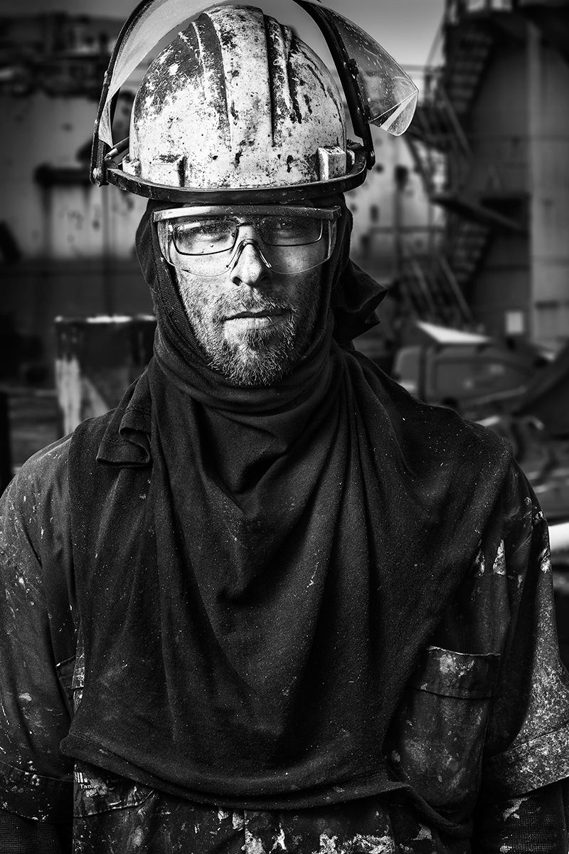 Portraits of Shipyard Workers - Glen McClure Photography